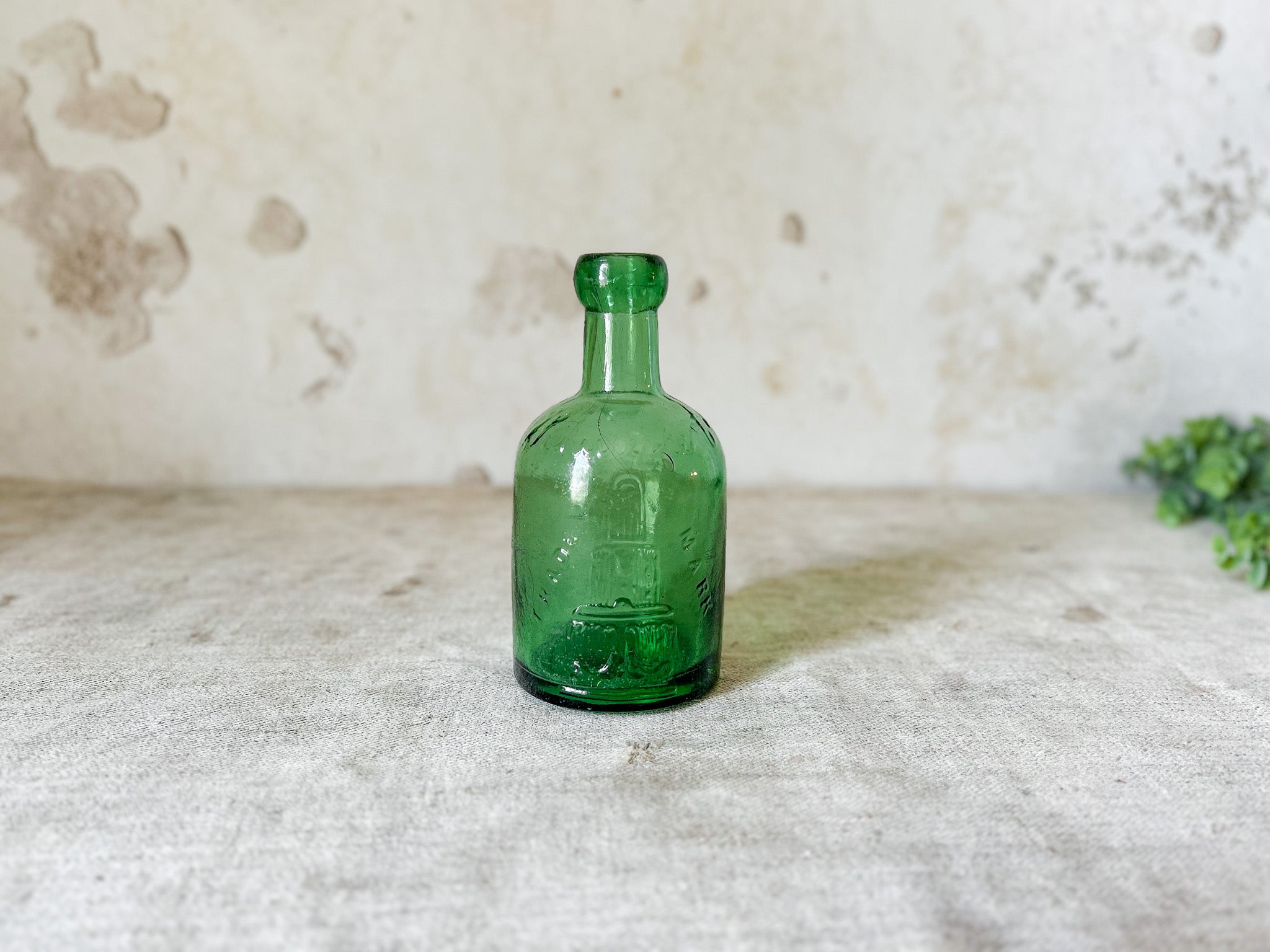 Antique Schweppes Dumpy Green Seltzer Bottle, c1880 – Conard & Co.